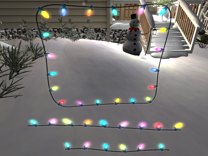 Second Life Marketplace - Christmas Lights Square & Strings