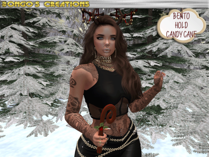 Second Life Marketplace Bmc1068 Bento Hold Candy Cane Just Add 4649