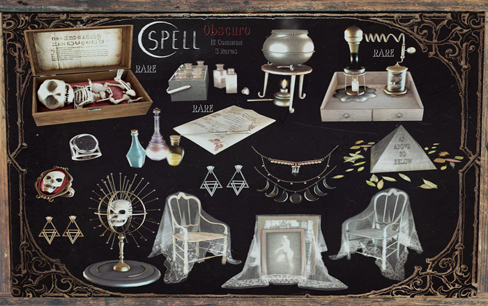 Second Life Marketplace - SPELL : Obscuro : Forgotten Victorian Chair ...
