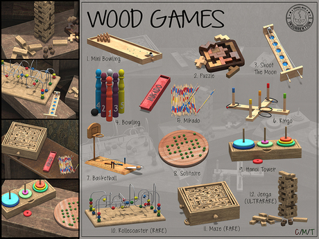Second Life Marketplace - [IK] Wood Games - 04. Bowling - COMMON (boxed)