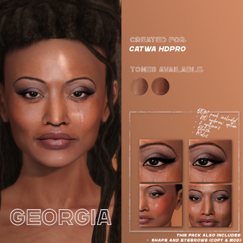 Second Life Marketplace - poema - GEORGIA Skin T.3 (wear to unpack)