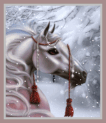 Second Life Marketplace - ART ANIMATED WHITE HORSE IN SNOW
