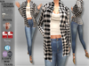 Second Life Marketplace - "GCD" Randi Flannel Shirts White