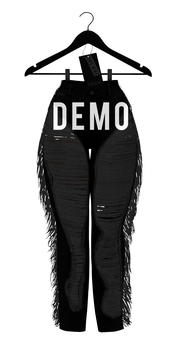 Second Life Marketplace - .: vive nine :. Dangerously Fringey Jeans - DEMO