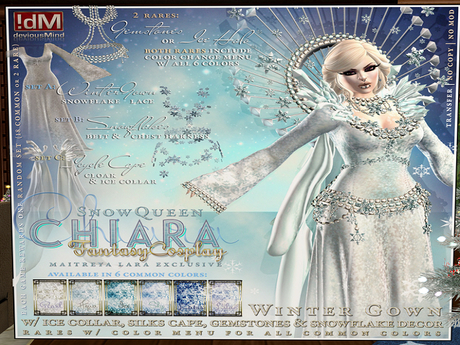 Second Life Marketplace - !dM Chiara **LAPIS** Cape (BOX #5C LARA)