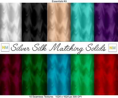 Second Life Marketplace - Silver Silk Matching Solids Essentials 10 ...