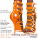 Second Life Marketplace - =DeLa*= Sandal "Sandra" orange
