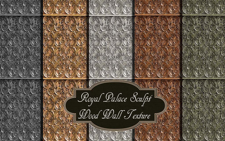 Second Life Marketplace - Royal Palace Sculpt Wood Wall texture(Seamless)