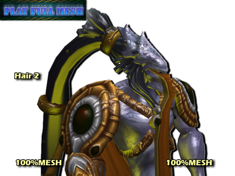 Second Life Marketplace - **Alien Hunter Avatar Gold*PlayFullMesh