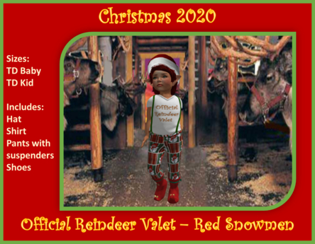 Second Life Marketplace - TD Reindeer Valet - Red Snowmen