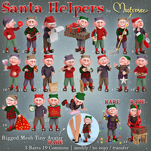 Second Life Marketplace - Mutresse-Santa Helpers-9