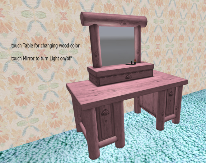 Second Life Marketplace - .:Piper`s:. Dressing Table [color change]