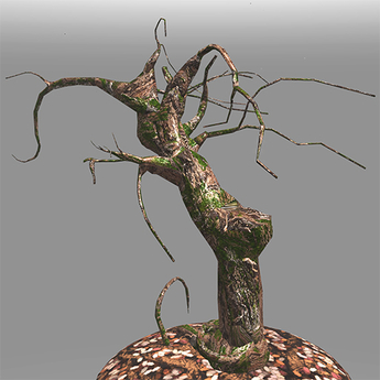 Second Life Marketplace - Dead Tree with Roots (PBR Texture)