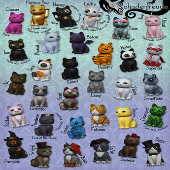 Second Life Marketplace - Schadenfreude Chibi Cat: Lissy