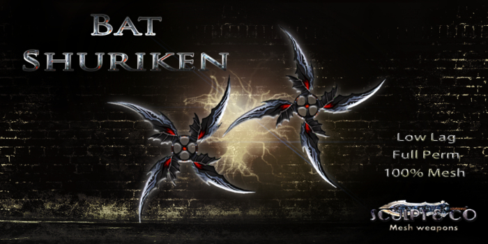 Second Life Marketplace - Bat Shuriken(Full Perm)