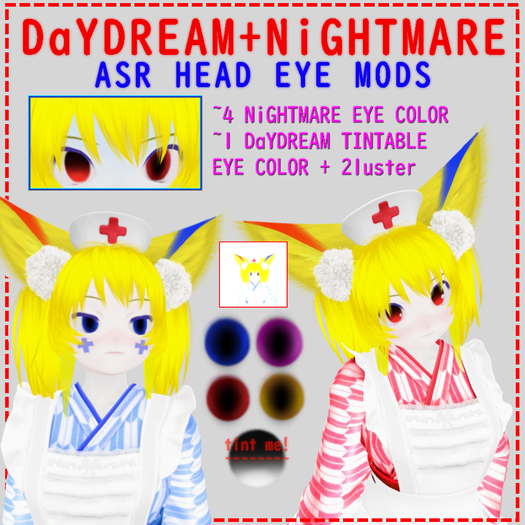 Second Life Marketplace - ASR DaYDREAM NiGHTMARE EYES SET