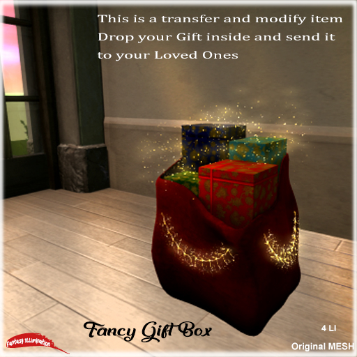 Second Life Marketplace - FI - Mesh Fancy Gift Box TRANSFER
