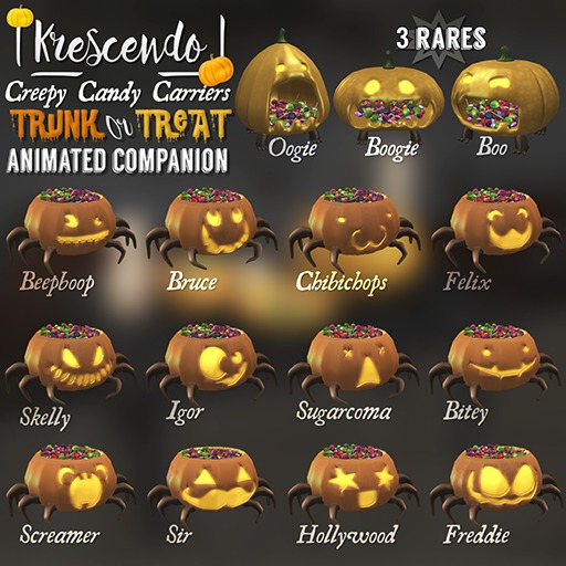 Second Life Marketplace - [Kres] Creepy Candy Carriers - Beepboop - Boxed