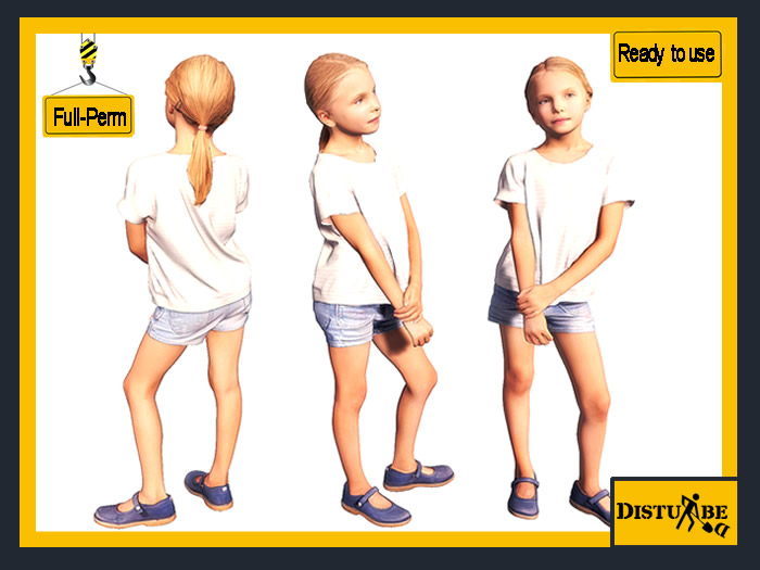 Second Life Marketplace - ::DisturbeD:: Megan Standing Girl Character ...