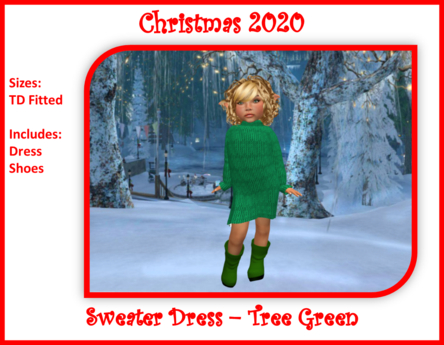 Second Life Marketplace - Sweater Dress - Tree Green
