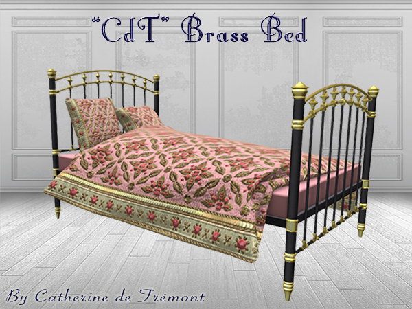 Second Life Marketplace Cdt Brass Bed 1