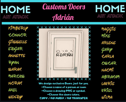 Second Life Marketplace - [H]Art Attack ~DOOR ADRIAN