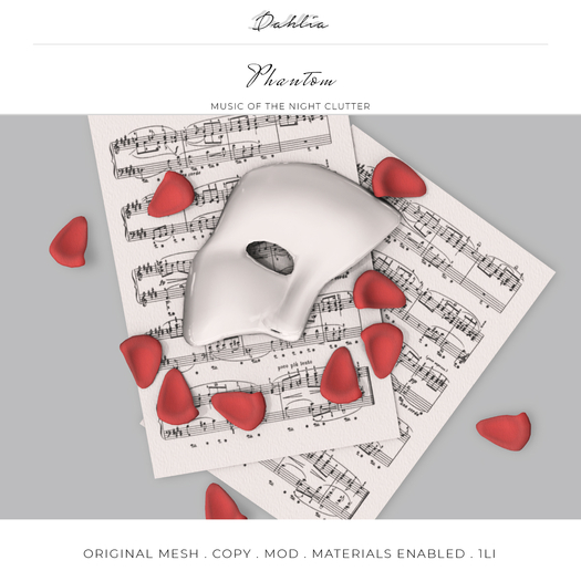 Second Life Marketplace - Dahlia - Phantom - Music of the night clutter