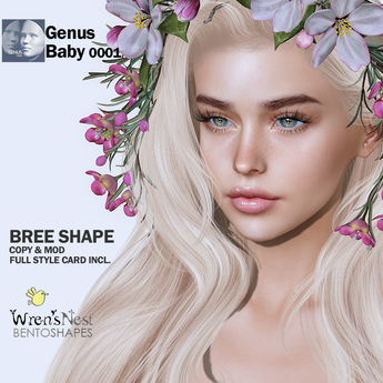 Second Life Marketplace - { wren's nest } Bree Shape - Genus BabyFace 0001