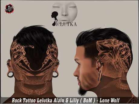 Second Life Marketplace - Rock Tattoo Lelutka Alain & Lilly ( BoM ...