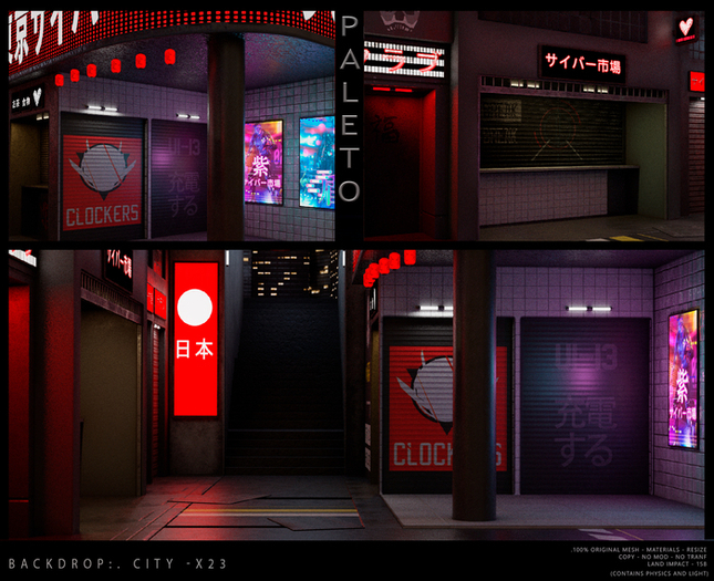 Second Life Marketplace - .PALETO.Backdrop:. CITY -X23