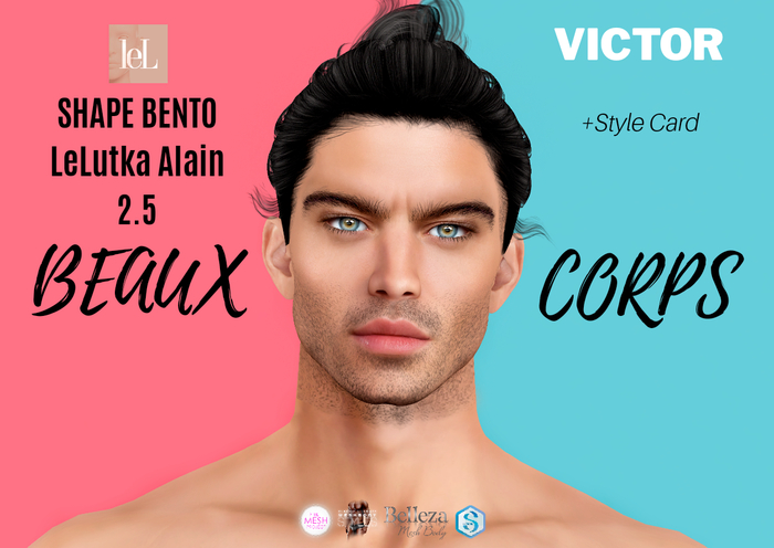 Second Life Marketplace - ::BEAUX CORPS:: MALE SHAPE VICTOR - LeLUTKA ...