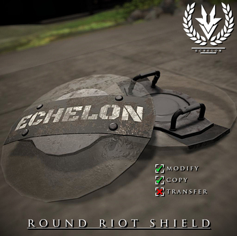 Second Life Marketplace - [Echelon] // Round Riot Shield