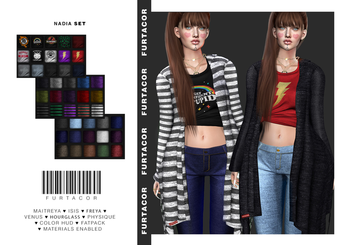 Second Life Marketplace - :::FurtaCor::Nadia Set (FATPACK)