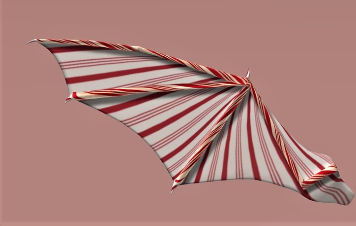 Second Life Marketplace - Valkyrie Designed Candy Cane Jinx Bento Bat ...