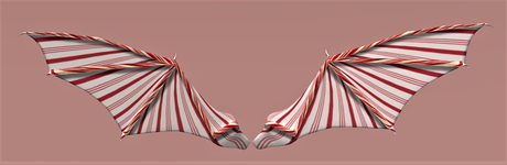 Second Life Marketplace - Valkyrie Designed Candy Cane Jinx Bento Bat ...