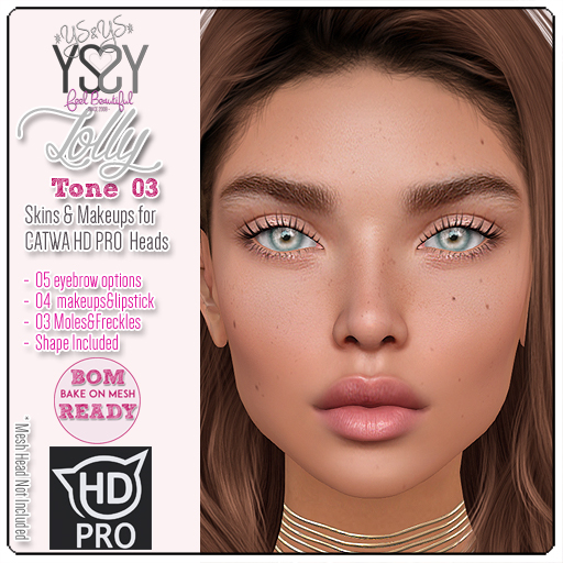 Second Life Marketplace - *YS&YS* Lolly Tone 03 BOM Skins for Catwa HDPRO