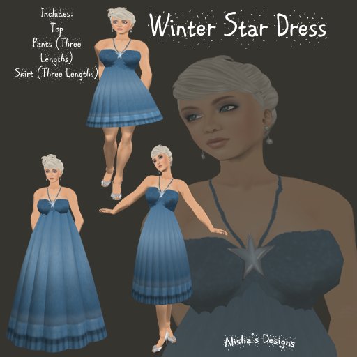 Second Life Marketplace - Winter Star Dress