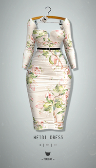 Second Life Marketplace - -Pixicat- Heidi Dress (FlowerPink)