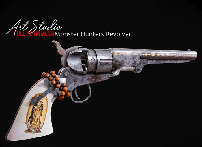 Second Life Marketplace - Art Studio.FULL PERM \\ Monster Hunters Revolver