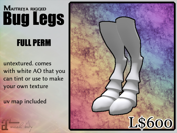 Second Life Marketplace - Bug Legs - Maitreya - FULLPERM