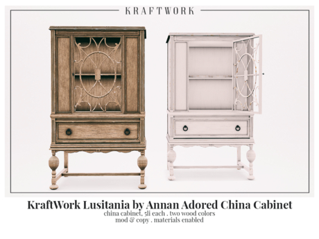 Second Life Marketplace - KraftWork Lusitania by Annan Adored China ...