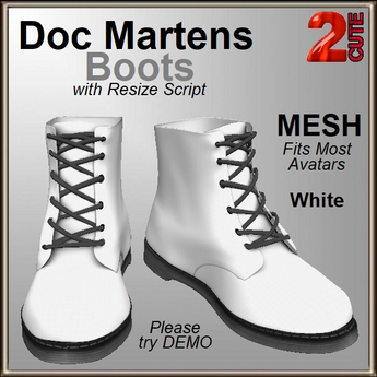 Second Life Marketplace - 2cute Doc Martens - White