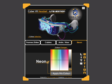 Second Life Marketplace - Cyber VR Headset - Lite Edition - [Chris Two ...