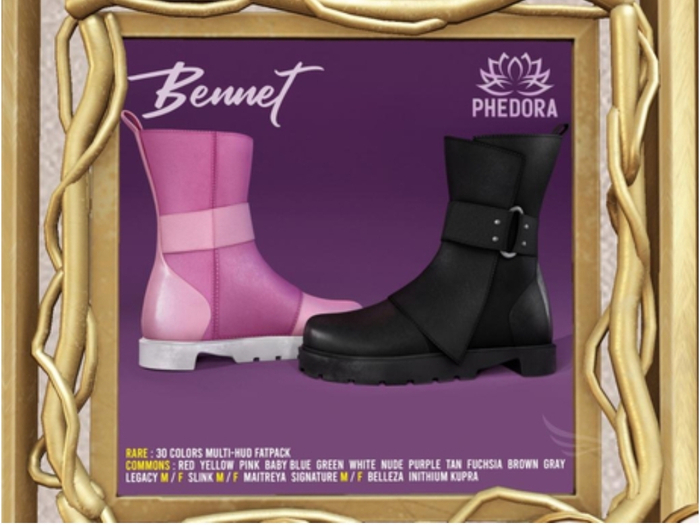 Second Life Marketplace - Phedora ~ Bennet Unisex Boots ~ Legacy Male ...