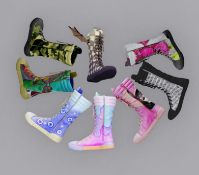 Second Life Marketplace - Kakurenbo: Decora Sneakers kit