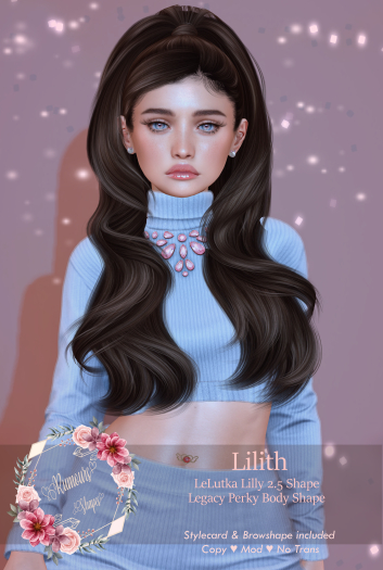 Second Life Marketplace - [RUMOURS] LILITH LELUTKA LILLY 2.5 SHAPE