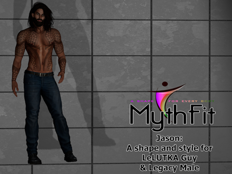 Second Life Marketplace - MythFit - Jason shape for LeLutka Guy Bento Head