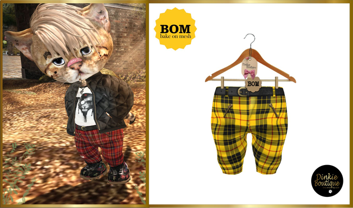 Second Life Marketplace - *DB* DINKIES SOLLY BOM PANTS* yellow