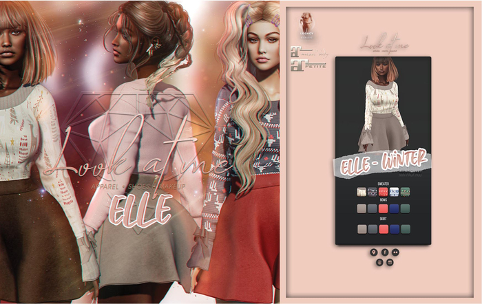 Second Life Marketplace - Look At Me. Elle : Winter - Mini Pack