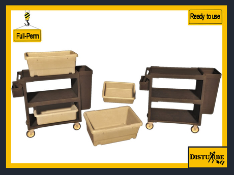 Second Life Marketplace - ::DisturbeD:: Dive Bar Bus Cart & Tubs - FULL ...
